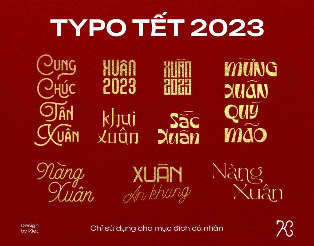 Typo Tết 2023 hoàn toàn miễn phí - Nguyễn Xuân Bình Minh